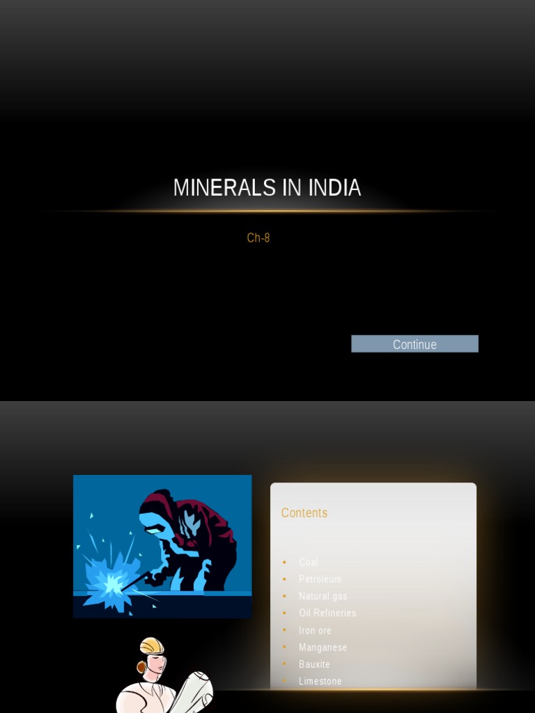 Minerals in India | PDF | Lignite | Coal