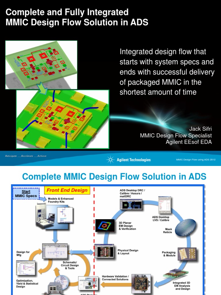 MMIC Design Flow Using ADS | PDF | Printed Circuit Board | Finite ...