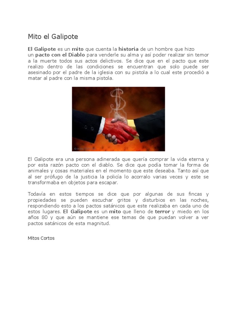Mito El Galipote | PDF