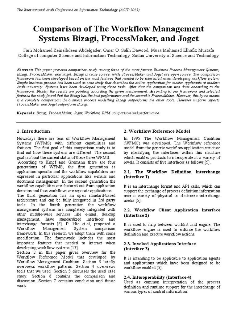 Bizagi vs ProcessMaker vs Joget Comparison | PDF | Business Process | Application Programming ...