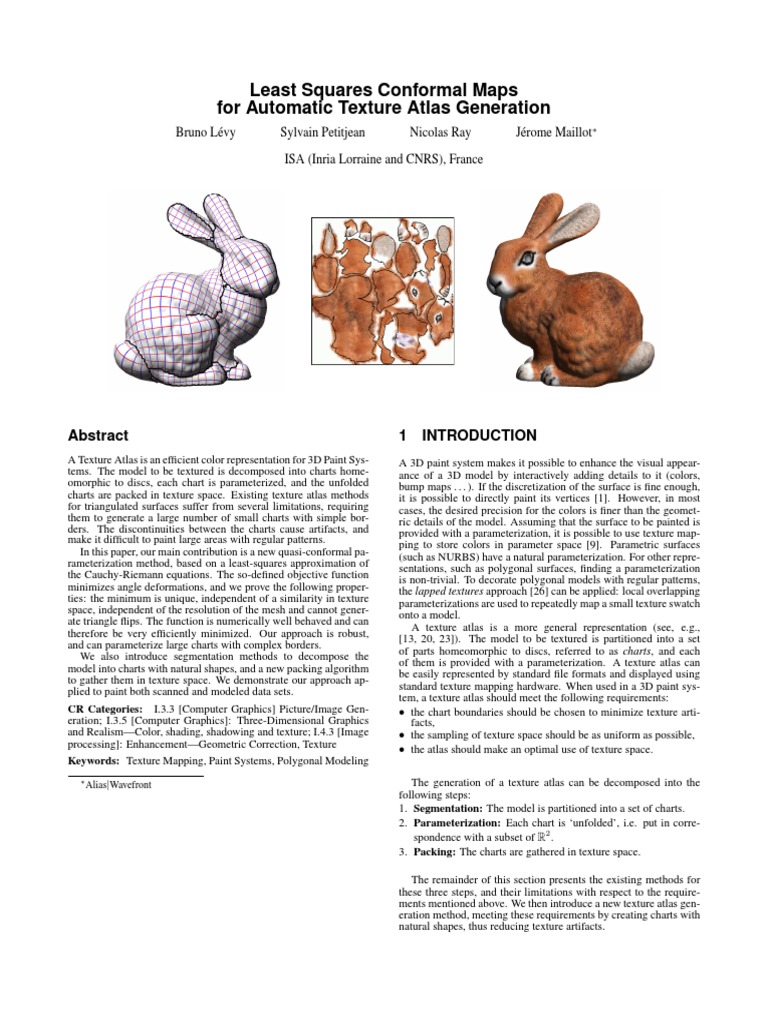 Automatic Texture Atlas Generation | PDF | Image Segmentation | Texture Mapping