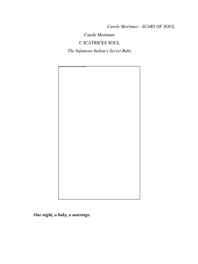 Soul Scars Carole Mortimer | PDF | Senses