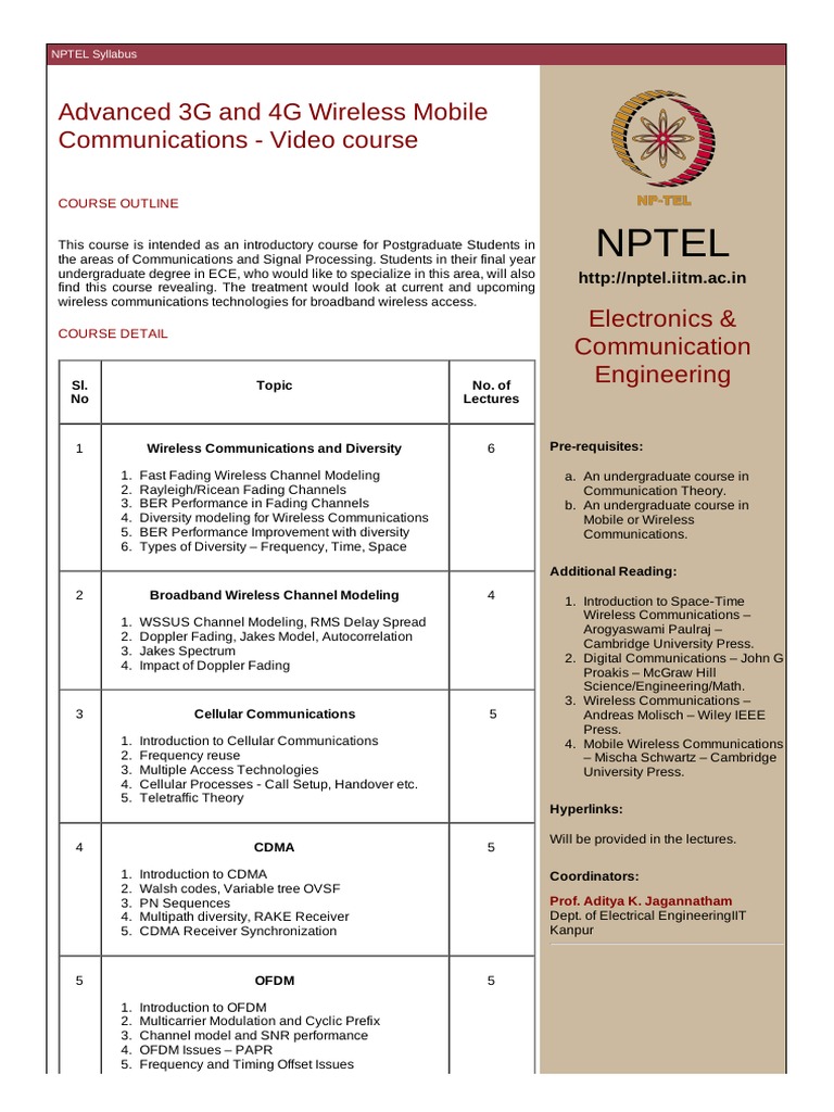 Advanced 3G and 4G Wireless Mobile | PDF | Mimo | Orthogonal Frequency ...