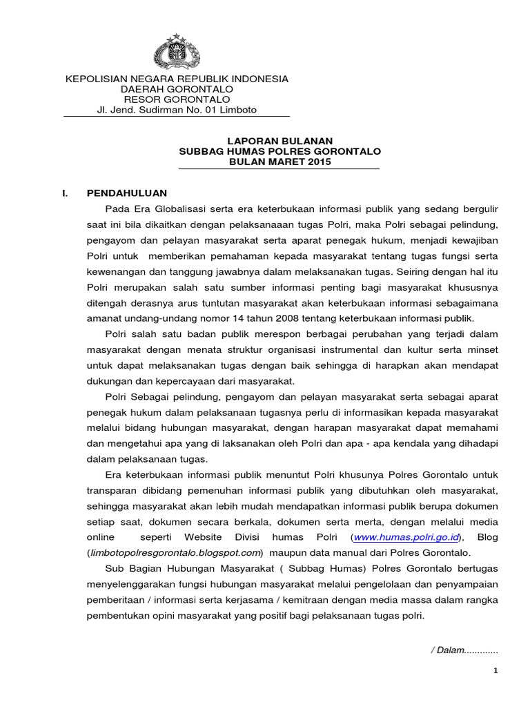 Lapbul Maret 15 | PDF