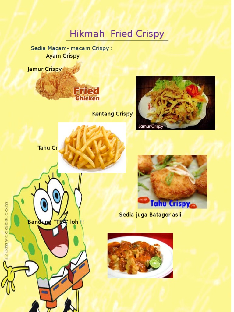 Hikmah Fried Crispy: Sedia Macam-Macam Crispy | PDF