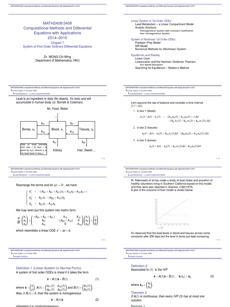 MATH2408/3408 Computational Methods and Differential Equations With Applications 2014-2015 | PDF ...