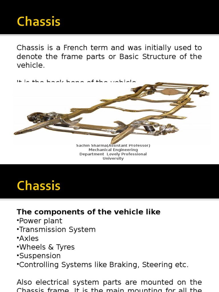 The Backbone of the Vehicle: An Overview of Vehicle Chassis Components ...