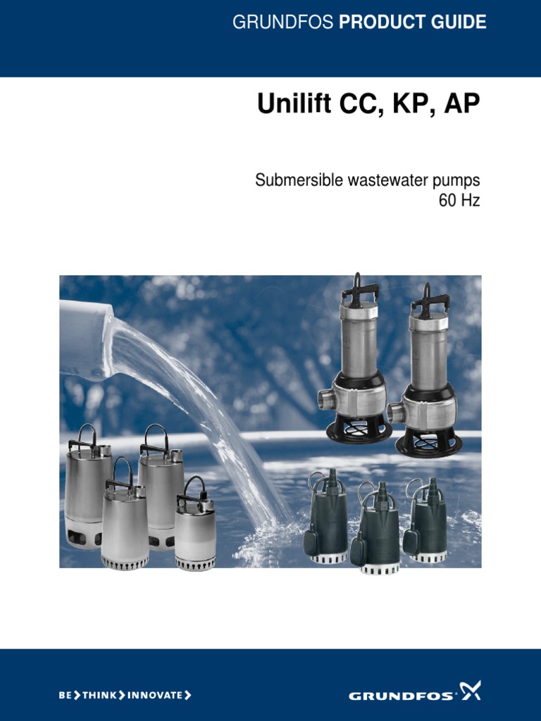 Unilift CC, KP, AP: Submersible Wastewater Pumps 60 HZ | PDF | Sanitary ...