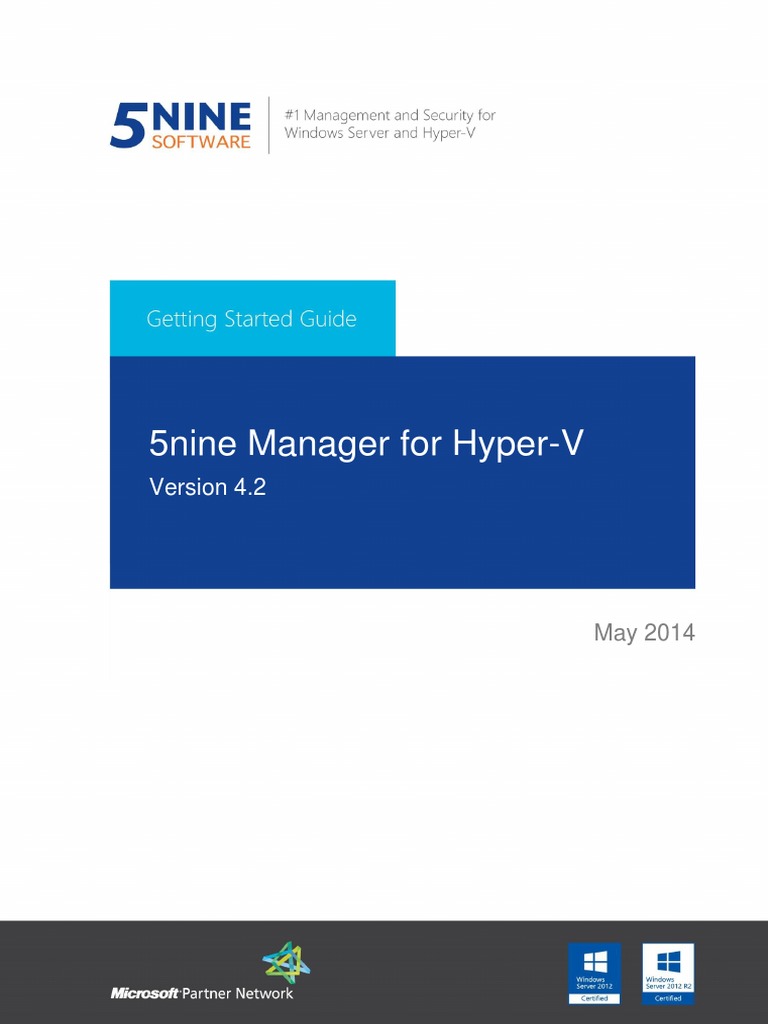 5ninemanager Guide | PDF | Hyper V | Virtual Machine