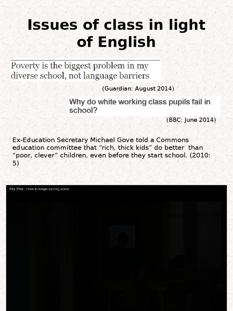 Class Issues in Education and Society | PDF | Career & Growth | Social ...