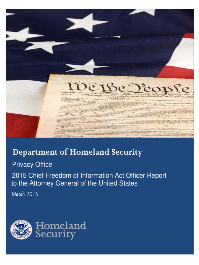 U.S. Department of Homeland Security Chief FOIA Officer Report | PDF ...