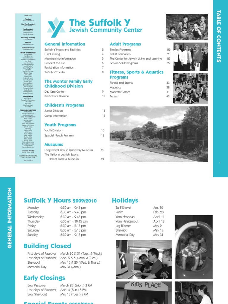 Suffolk Y JCC Winter Program Guide 2010 | PDF | Credit Card | Business