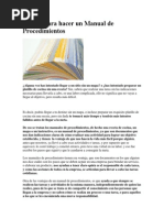 Qué Es Un Manual y Como Elaborarlo | PDF | Información | Procesos de ...