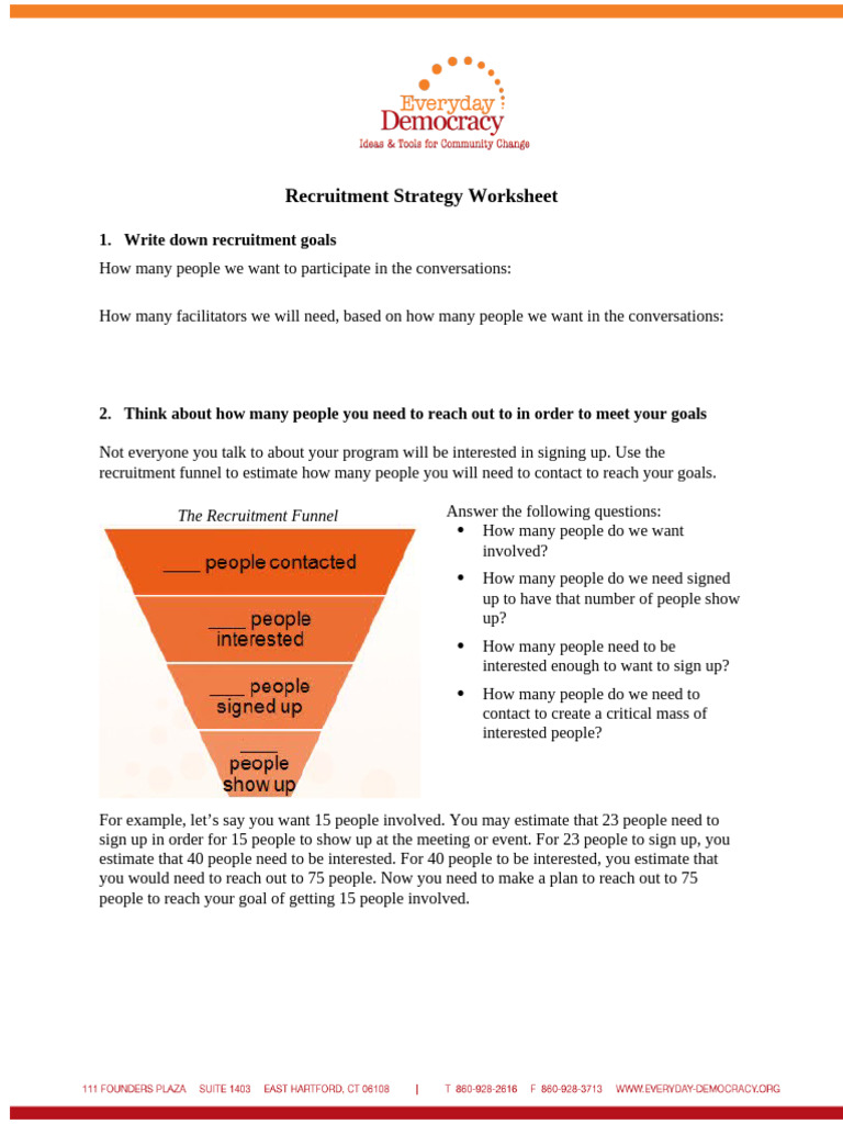 Recruitment Strategy for NTEN Careers | PDF | Communication | Facilitator