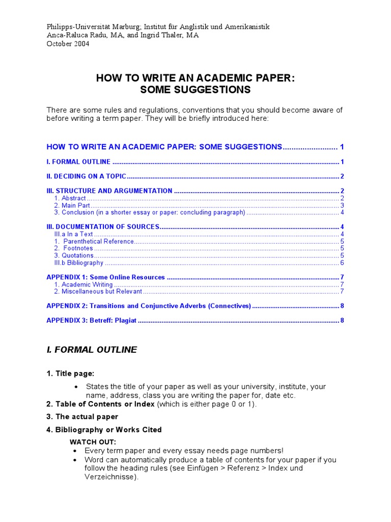 Academic Writing Guide for Students | PDF