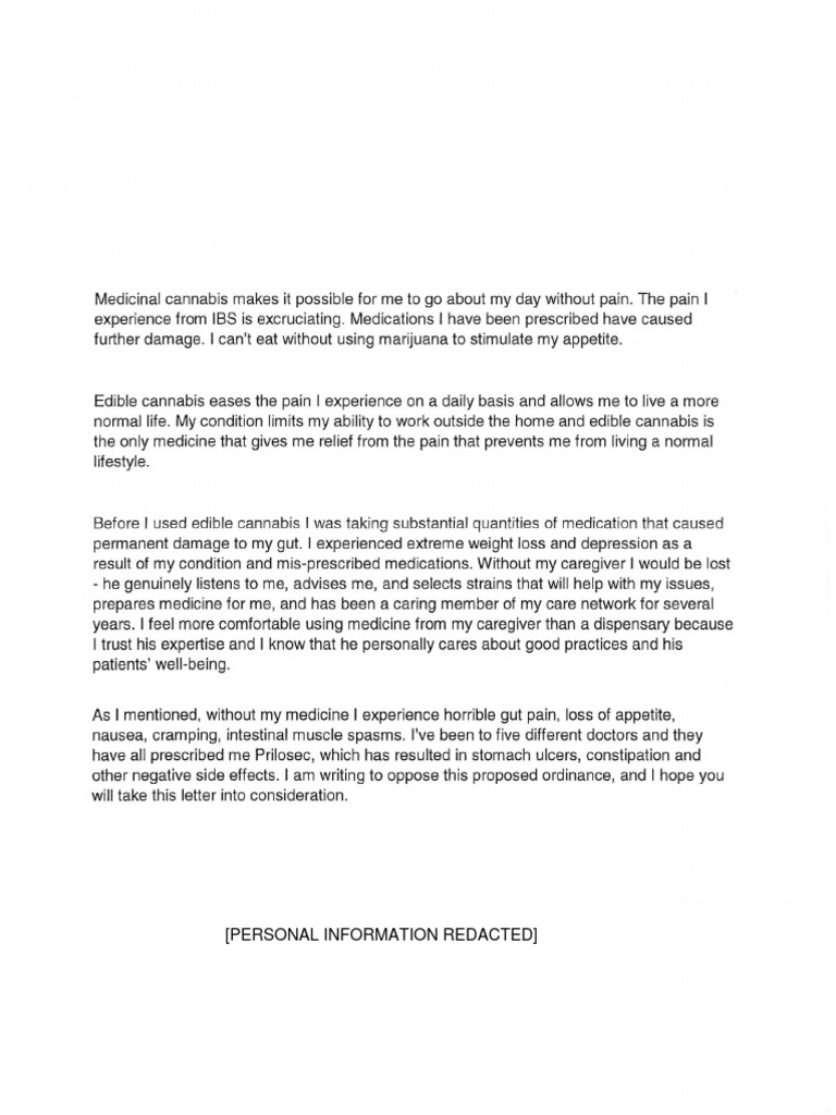 Caregiver Letter | PDF