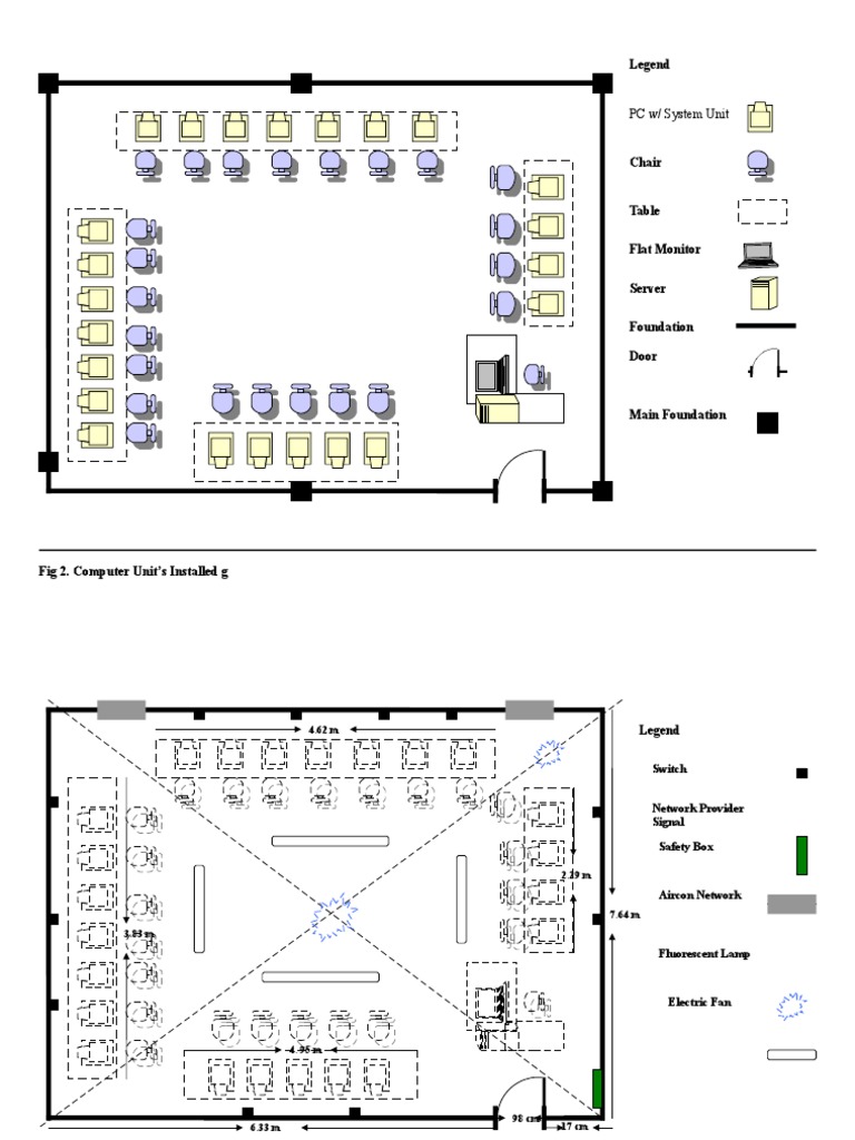 Computer Floor Plan | PDF | Computer Network | Equipment