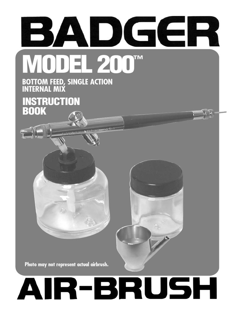Badger Air-Brush Model 200 | PDF | Paint | Ventilation (Architecture)