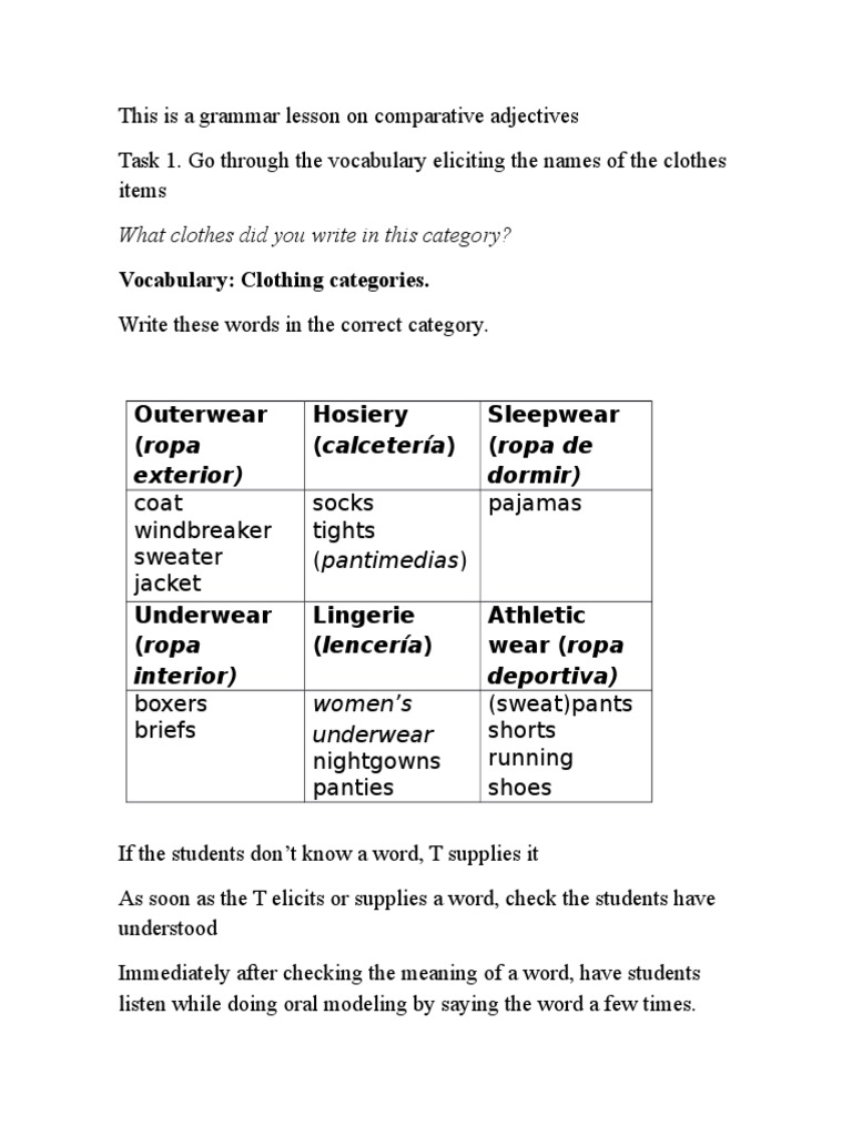 At The Department Store | PDF | Adjective | Linguistics