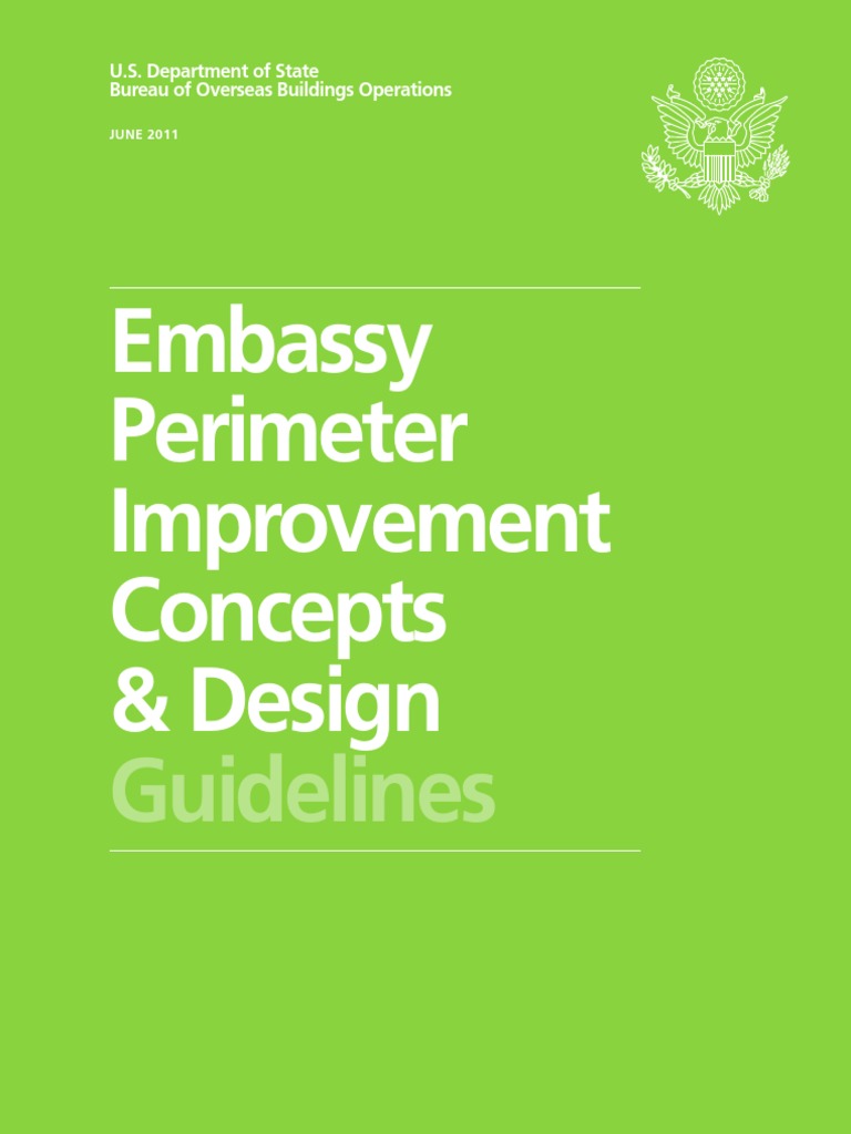 Embassy Perimeter Design Guidelines | PDF | Parking Lot | Street