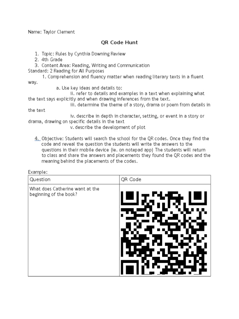 QR Hunt | PDF