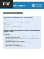 Anesthesia Machine Checklist | PDF