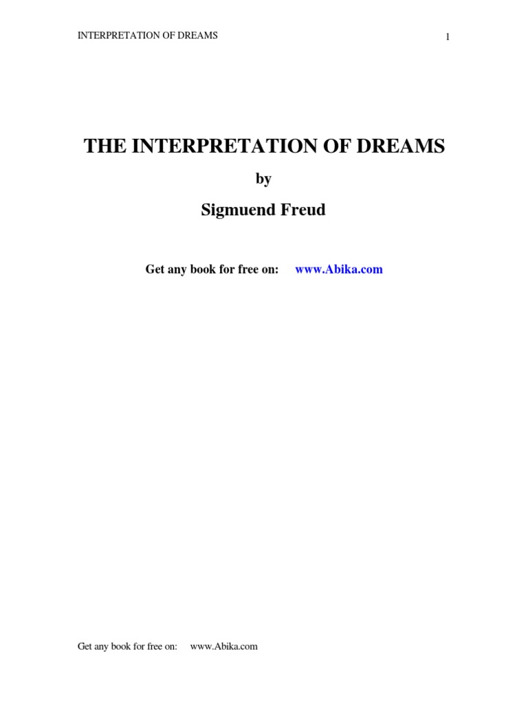 Freud's Dream Interpretation Insights | PDF | Philosophy