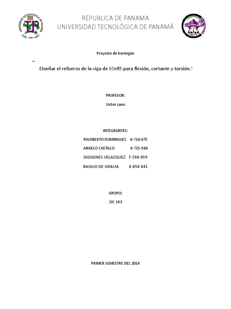 3 Proyecto de Torsion (Hormigon) | PDF | Física | Mecanica clasica