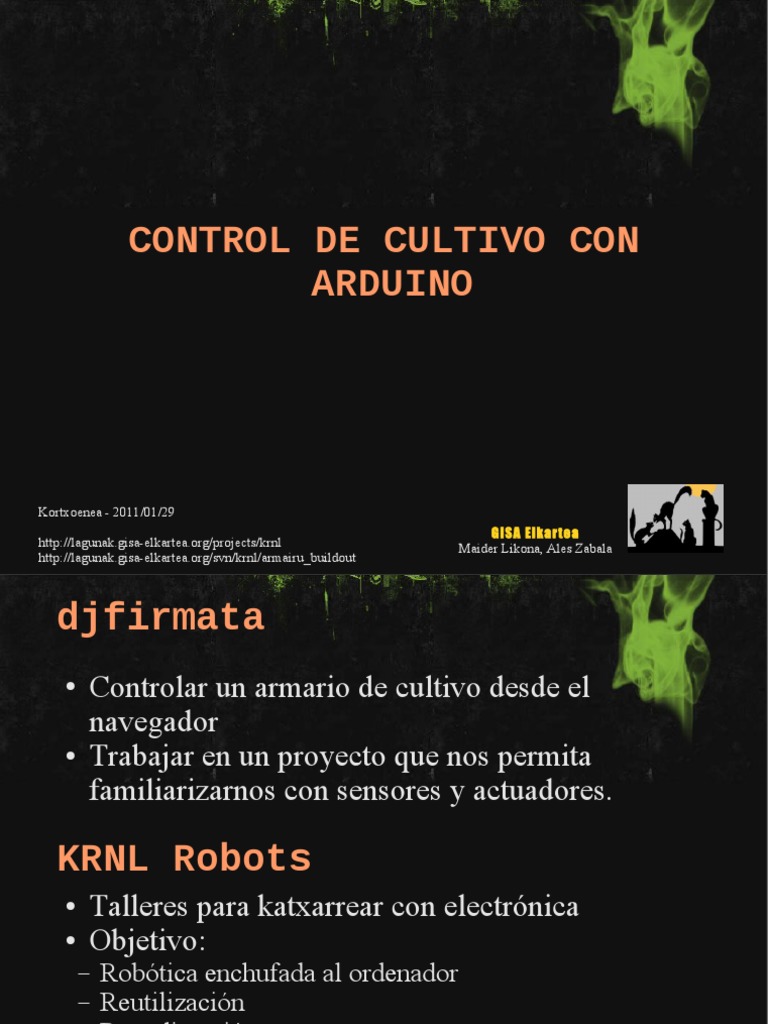 Control de Cultivo Con Arduino | PDF | Arduino | Ingeniería Informática
