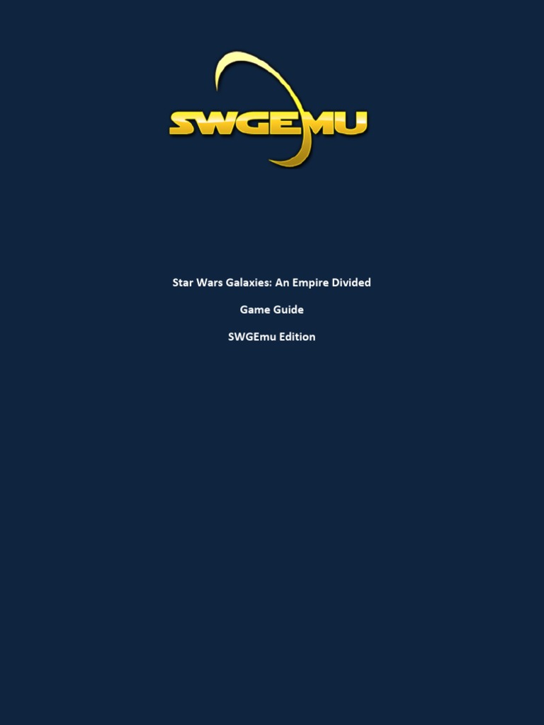 SWGEmu Game Guide Edition V1 | PDF | Hair | Apprenticeship