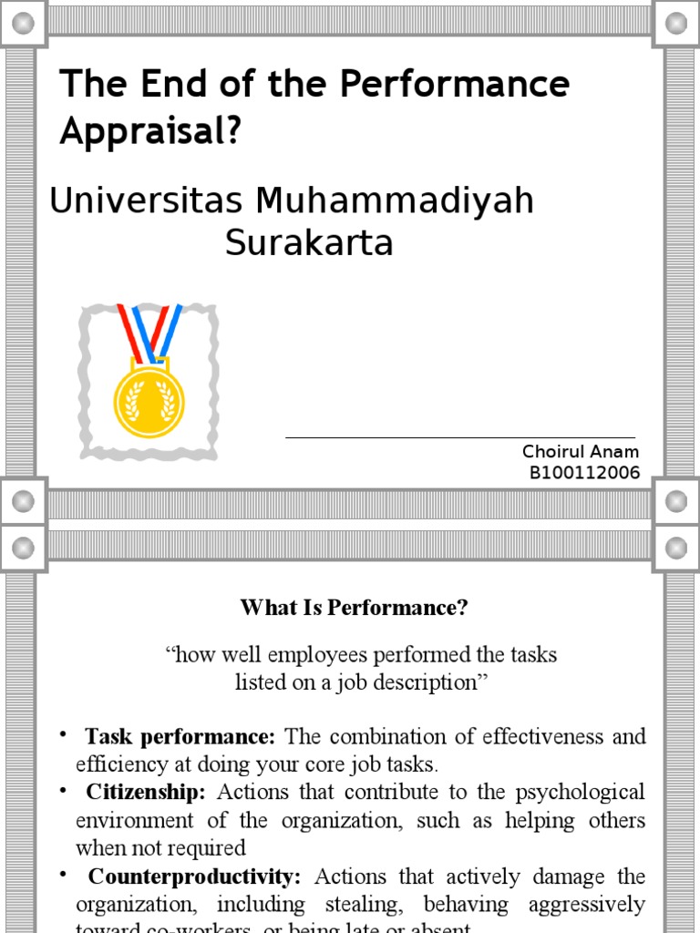 The End of The Performance Appraisal | PDF | Performance Appraisal ...