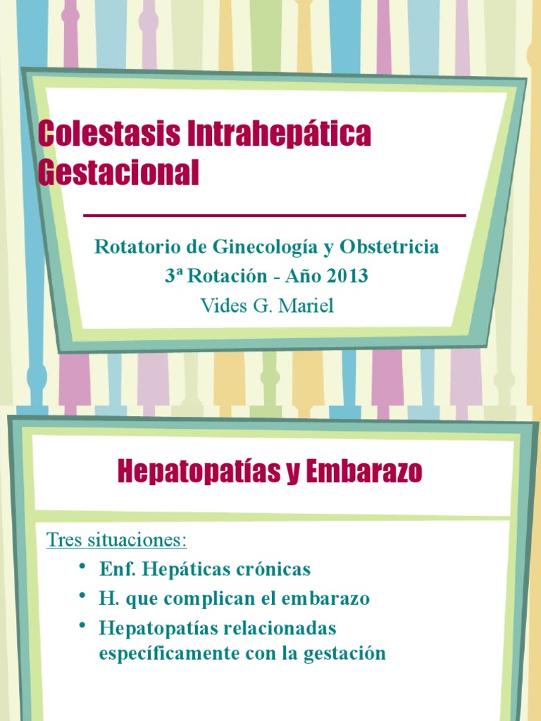 Colestasis Intrahepática Gestacional | PDF | El embarazo | Parto