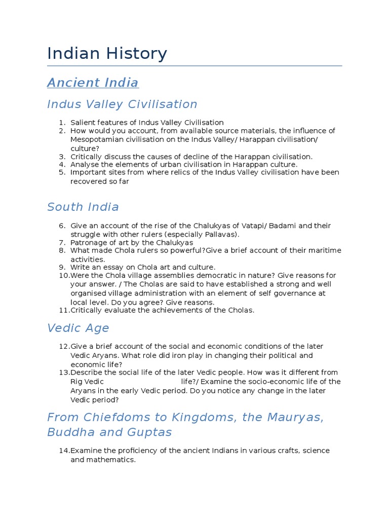 Indian History | PDF | Asia | South Asia