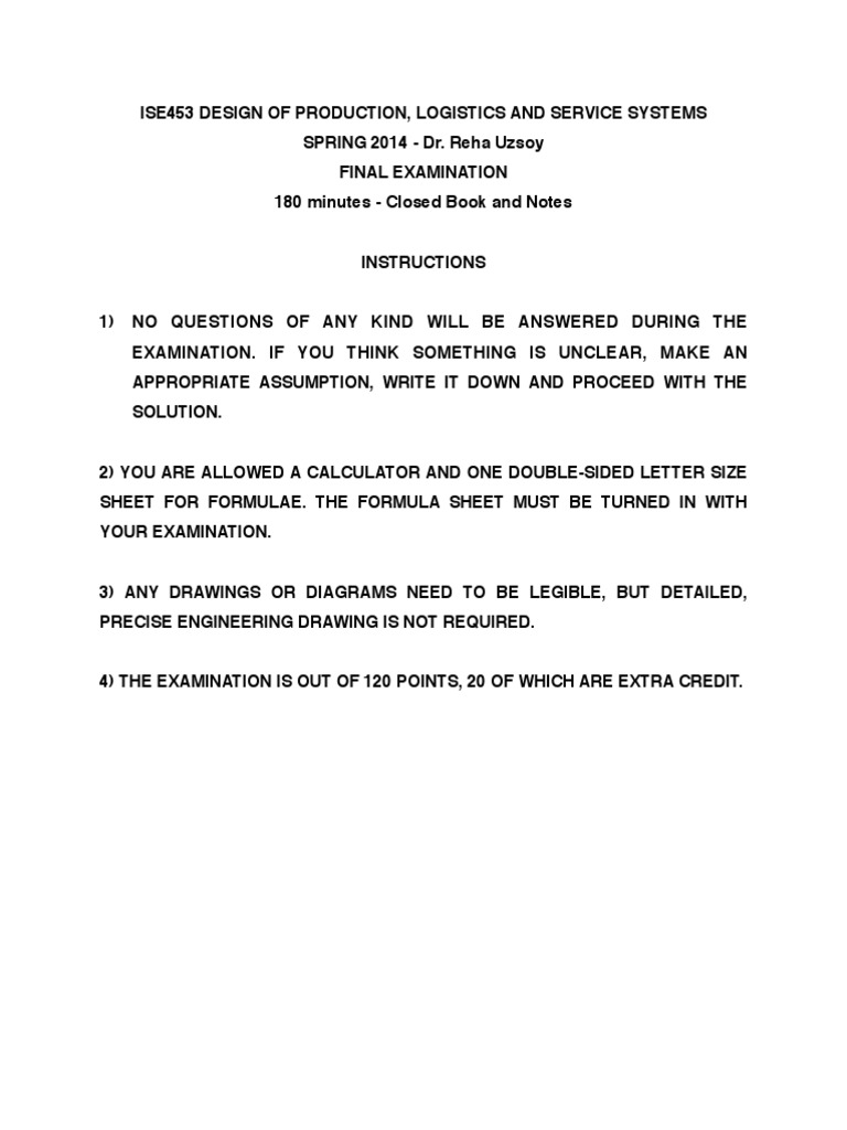 Sample Test Spring 2014 Final | PDF | Expected Value | Applied Mathematics