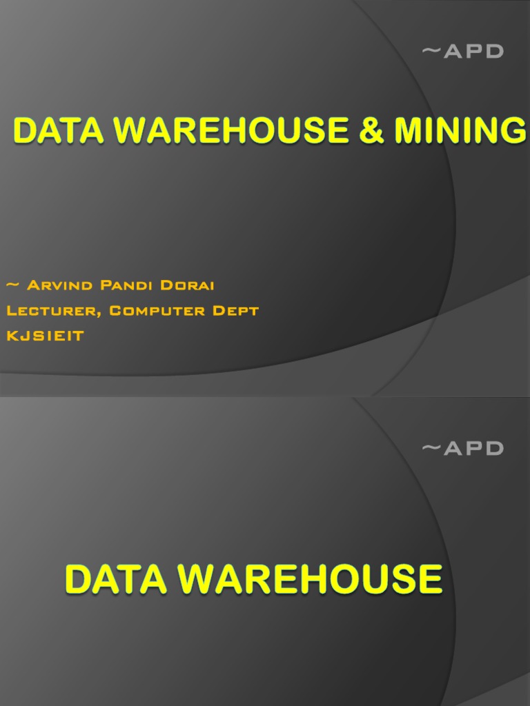 Data Warehouse & Mining Notes | PDF | Cluster Analysis | Data Warehouse