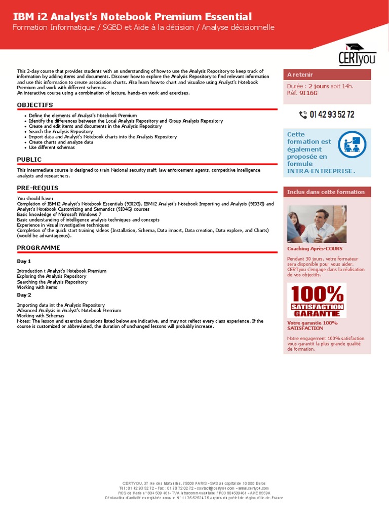 IBM i2 Analyst's Notebook Training Course | PDF | Analysis | Computing