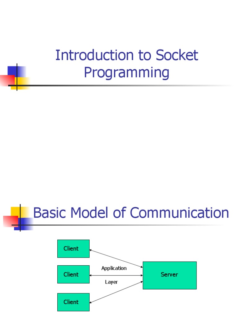 Introduction To Socket Programming Download Free Pdf Network Socket Network Architecture