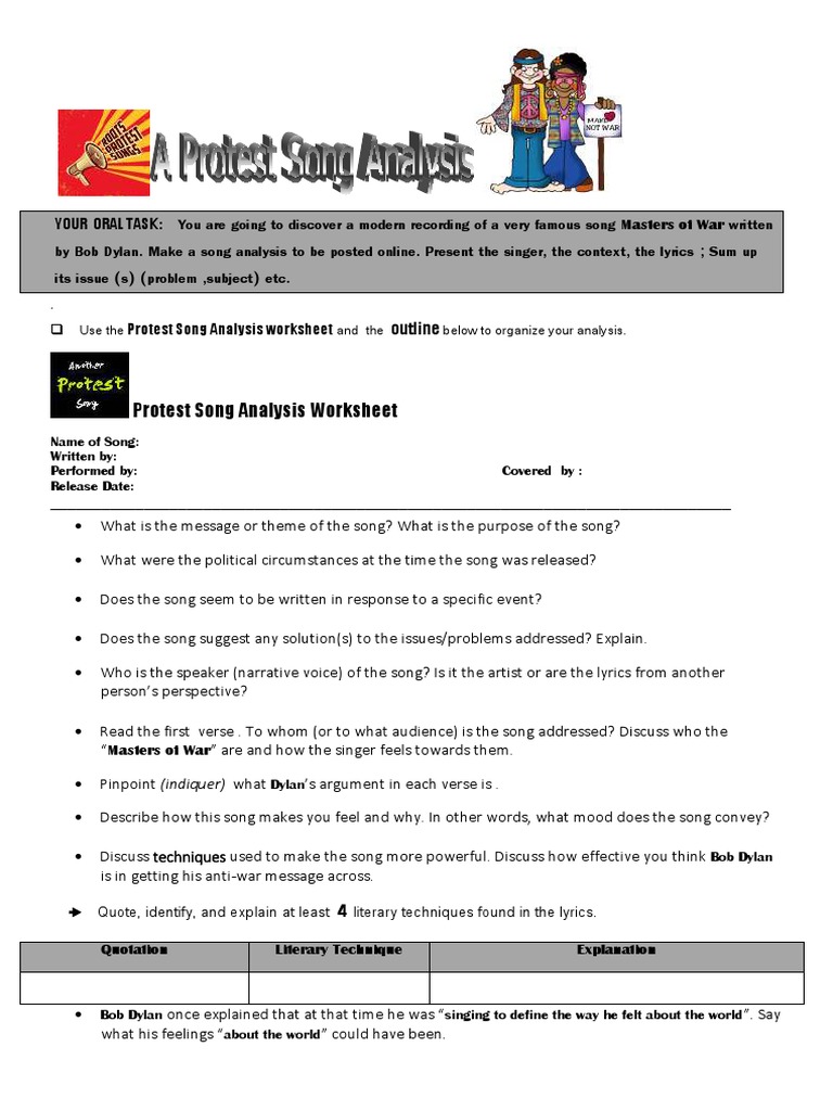 Bob Dylan's "Masters of War" Analysis | PDF | Bob Dylan | Singing