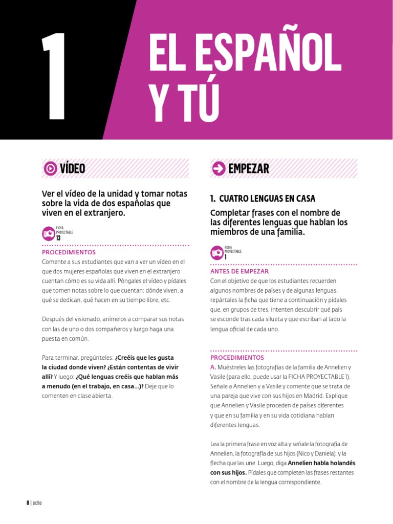 Aula 2 Libro Profe U2 | PDF | Lengua española | Diccionario