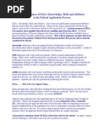 Sample KSA | Project Management | Creativity