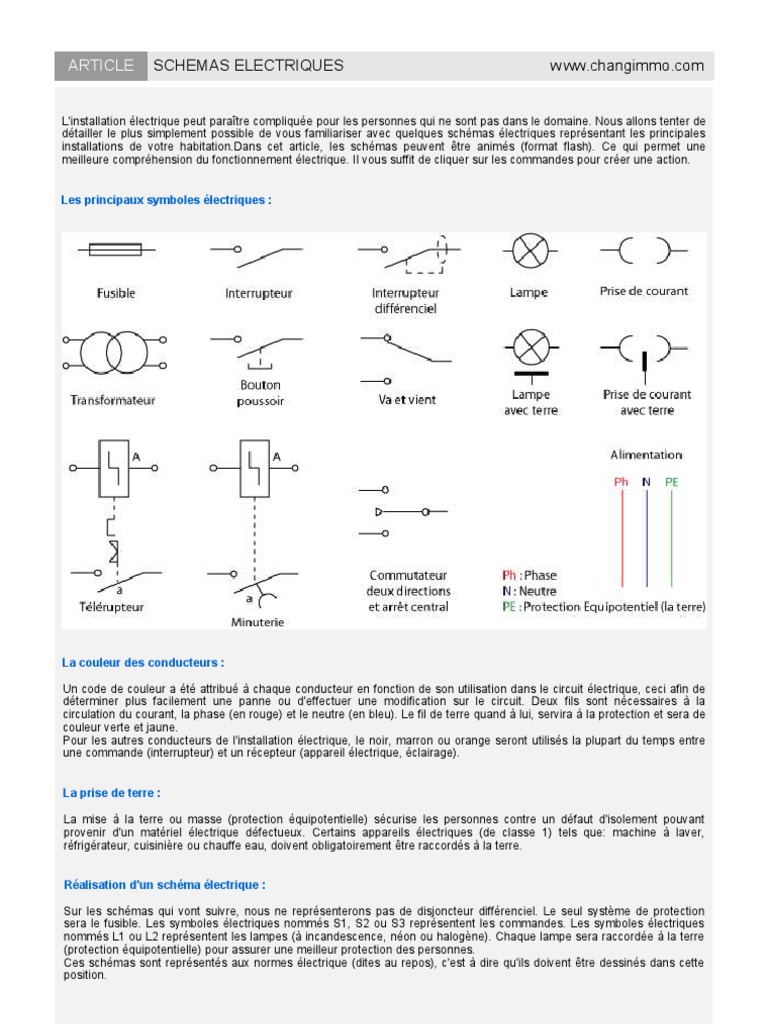 Schemas Electriques | PDF | Électricité | Interrupteur