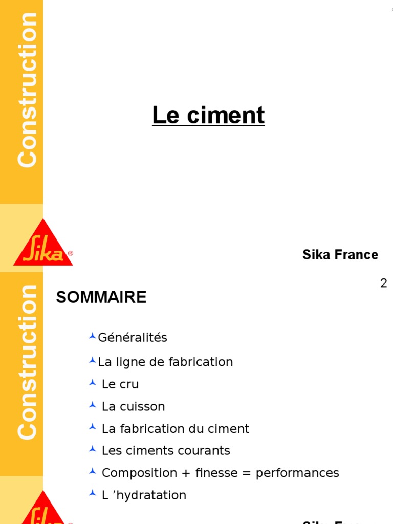 2 Le Ciment | PDF | Ciment | Joindre