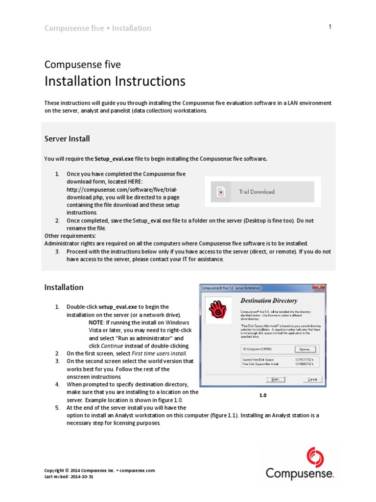 c5 Eval Instructions | PDF | Installation (Computer Programs) | Computer File