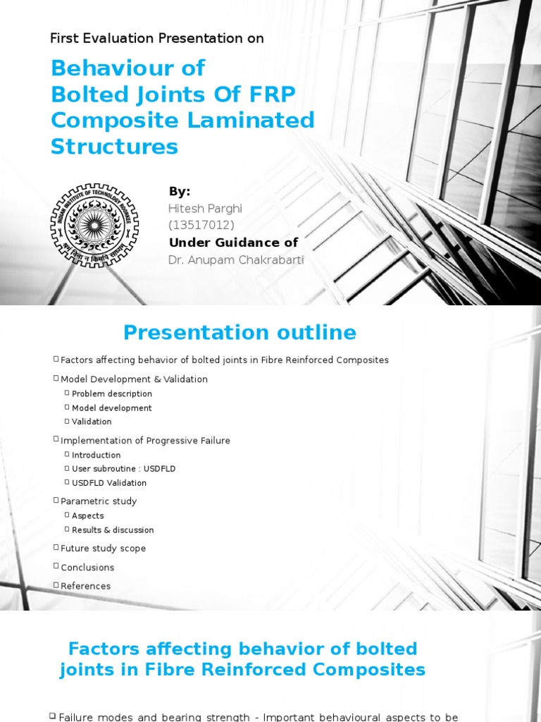 Bolted Composite Joint | PDF | Composite Material | Screw