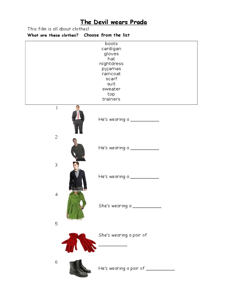 The Devil Wears Prada Worksheet | PDF