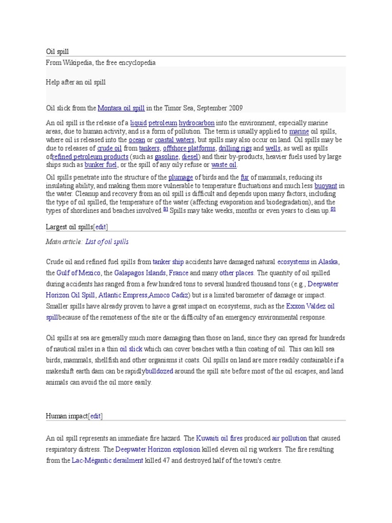 An In-Depth Look at the Environmental and Health Impacts of Oil Spills ...