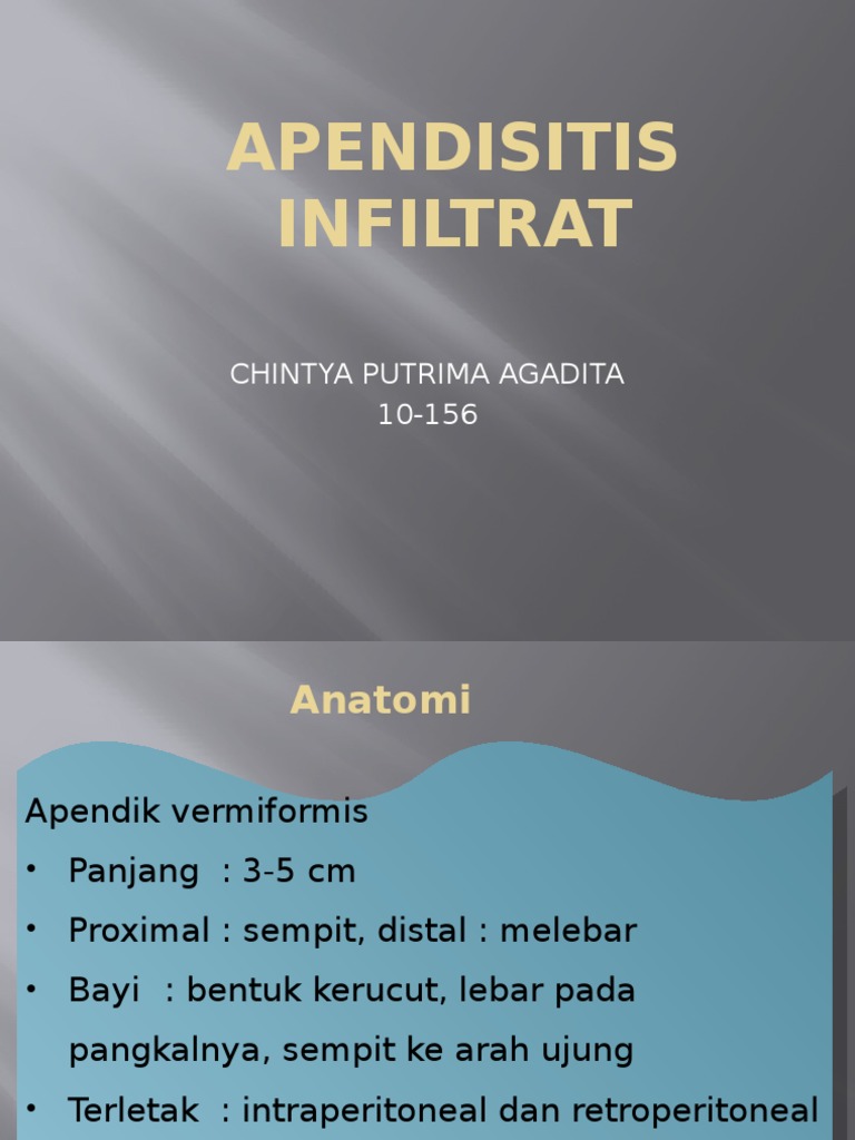 Apendisitis Infiltrat | PDF