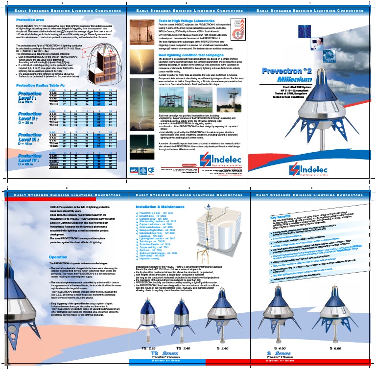 Indelec - Prevectron Lightning Protection Solutions | PDF | Lightning ...