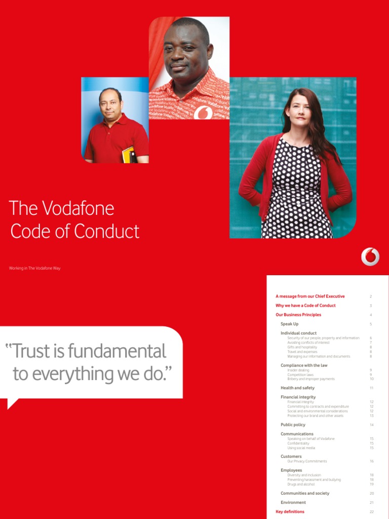 Vodafone Code of Conduct 2012 | PDF | Bribery | Insider Trading