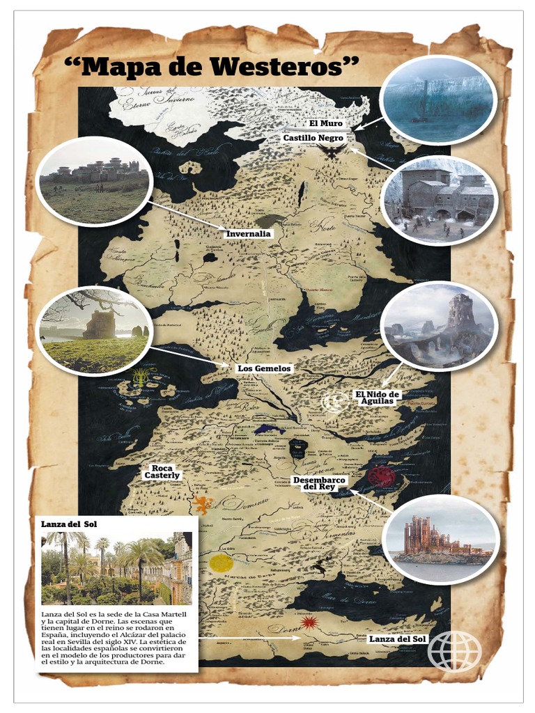 INFOGRAFÍA: "Mapa de Westeros" | PDF